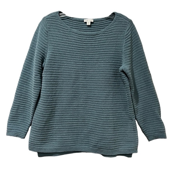 J. Jill | Sweaters | J Jill Small Chenille Sea Foam Green Blue Soft ...